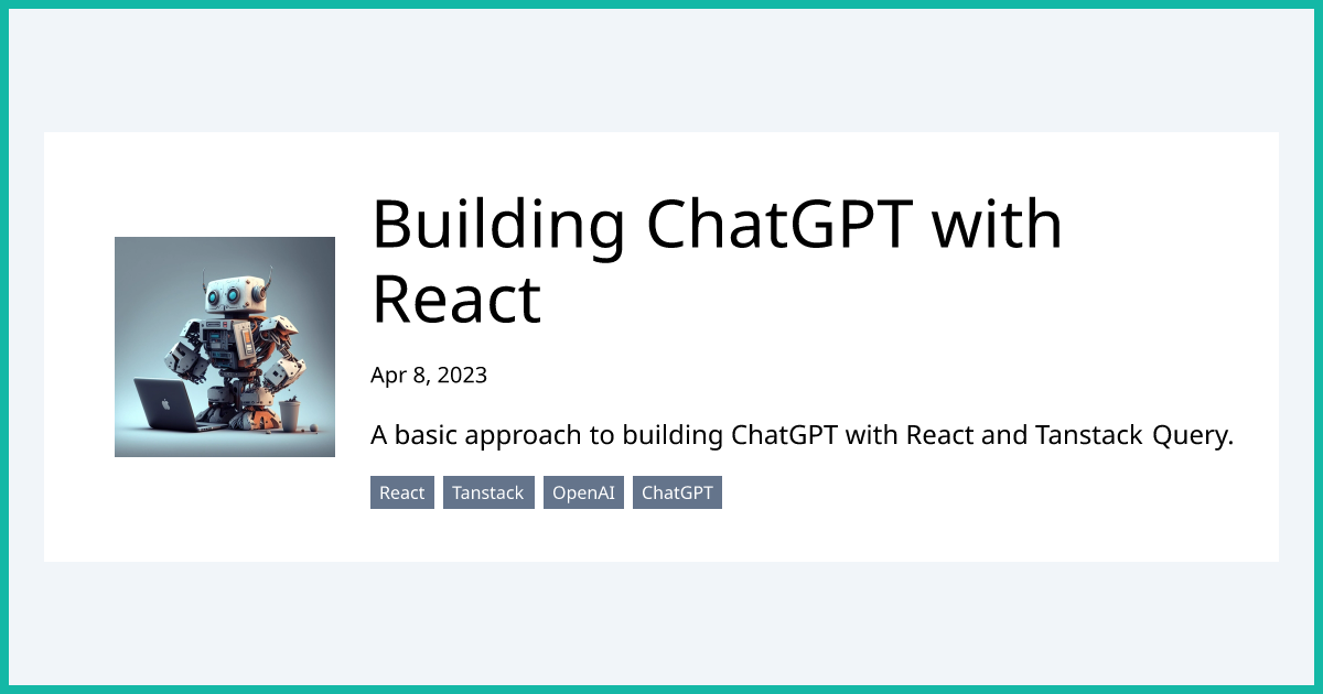 Building ChatGPT with React | Kacey Cleveland Dev Building ChatGPT with React | Kacey Cleveland Dev
